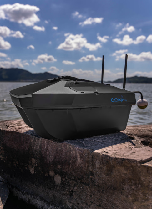 CatchX Pro GPS Bait Boat with Fish Finder, Carp Fishing - Rippton